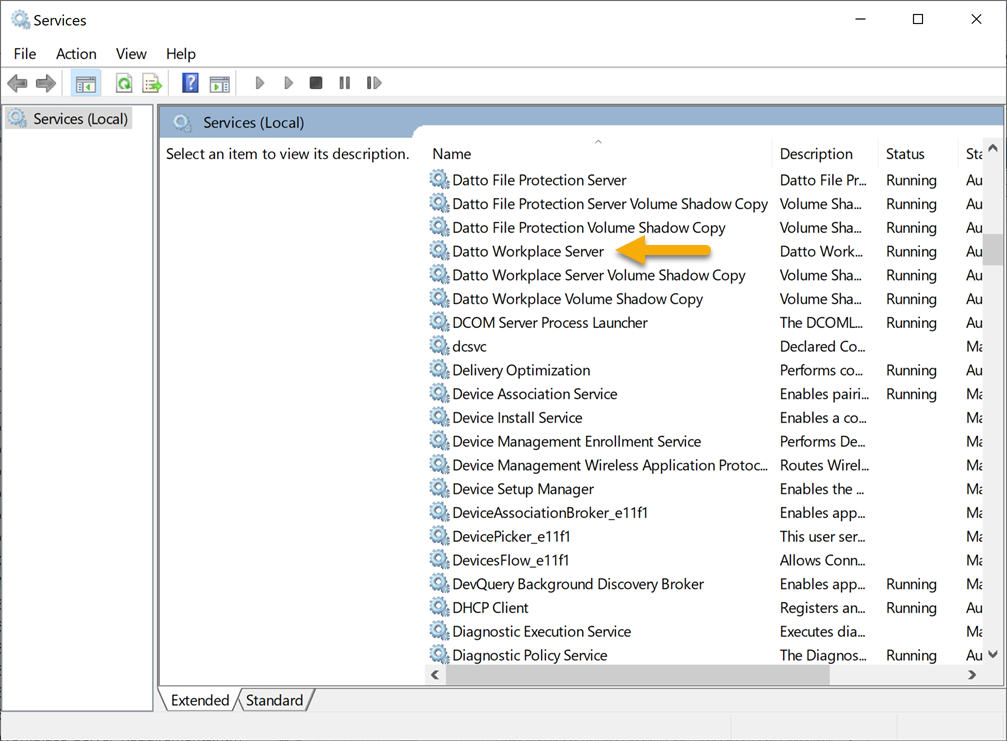 Workplace Server: Configure Service